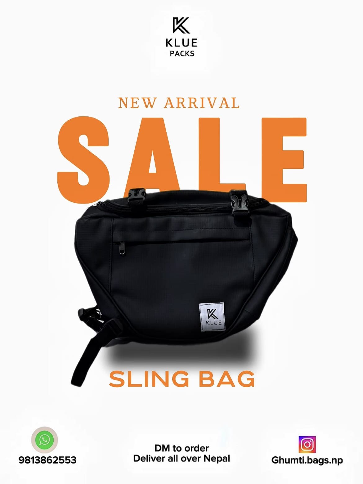 Klue Sling Bag — Klue Bags | Ghumti Bags